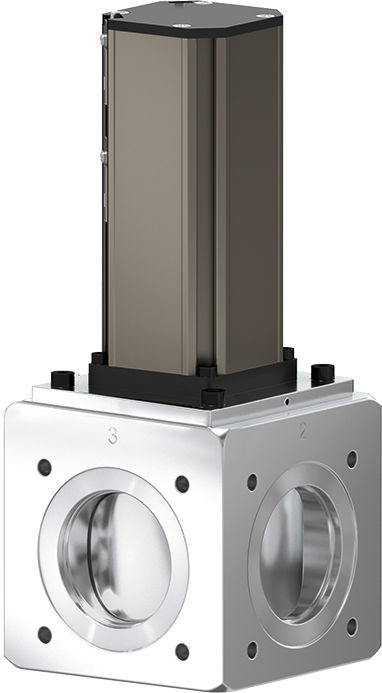 VAT 25.2 High Vacuum Cylinder Valve (3/2 Way Version) - VAT Group