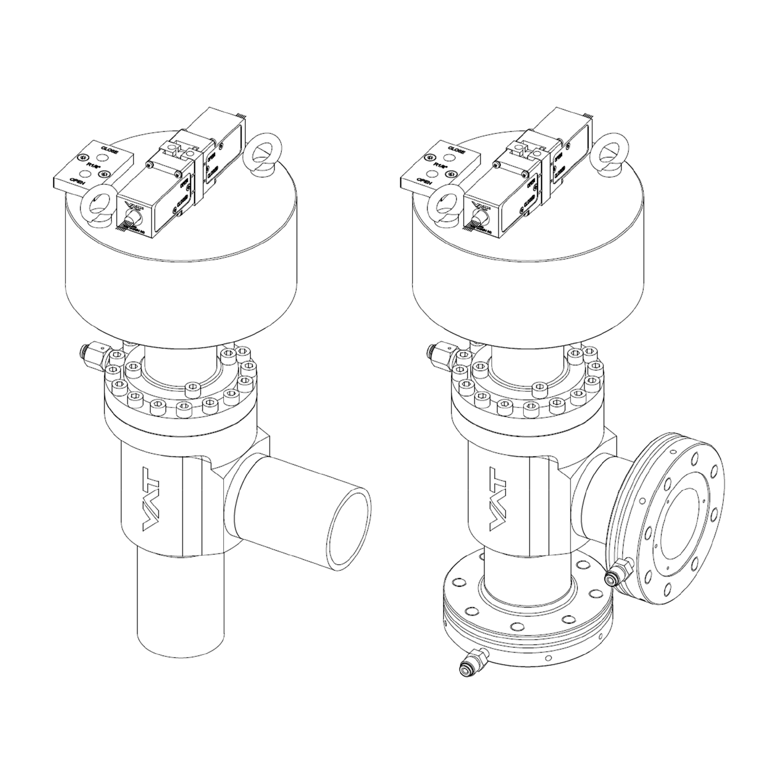 ITER Type 51 UHV All-Metal Angle Valve - VAT Group